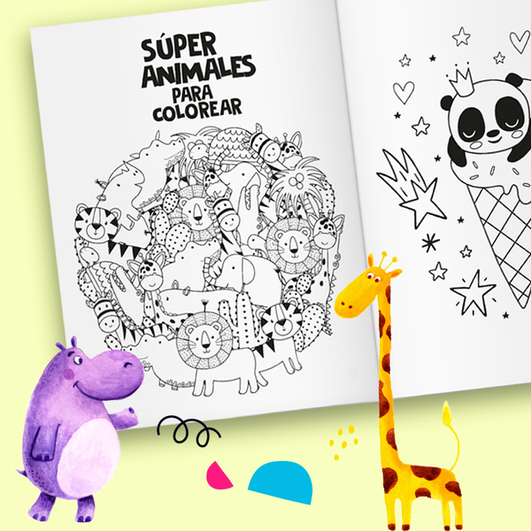 Libros para colorear Animales y Monstruos | Plickme